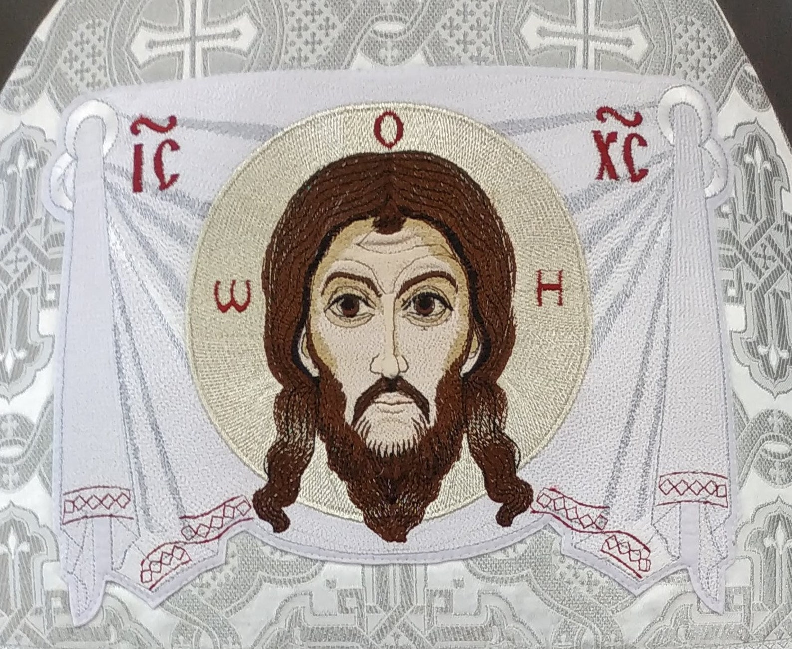 Embroidered Orthodox Icon not-made Image of the - Etsy