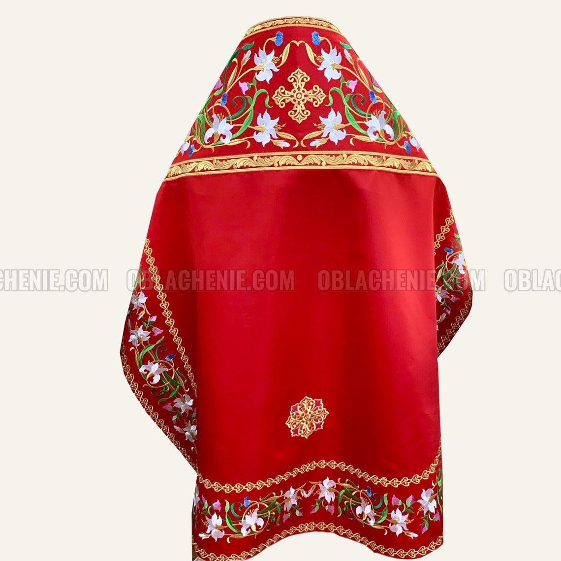 Red orthodox priest vestment. Italian silk. Priest clergy | Etsy