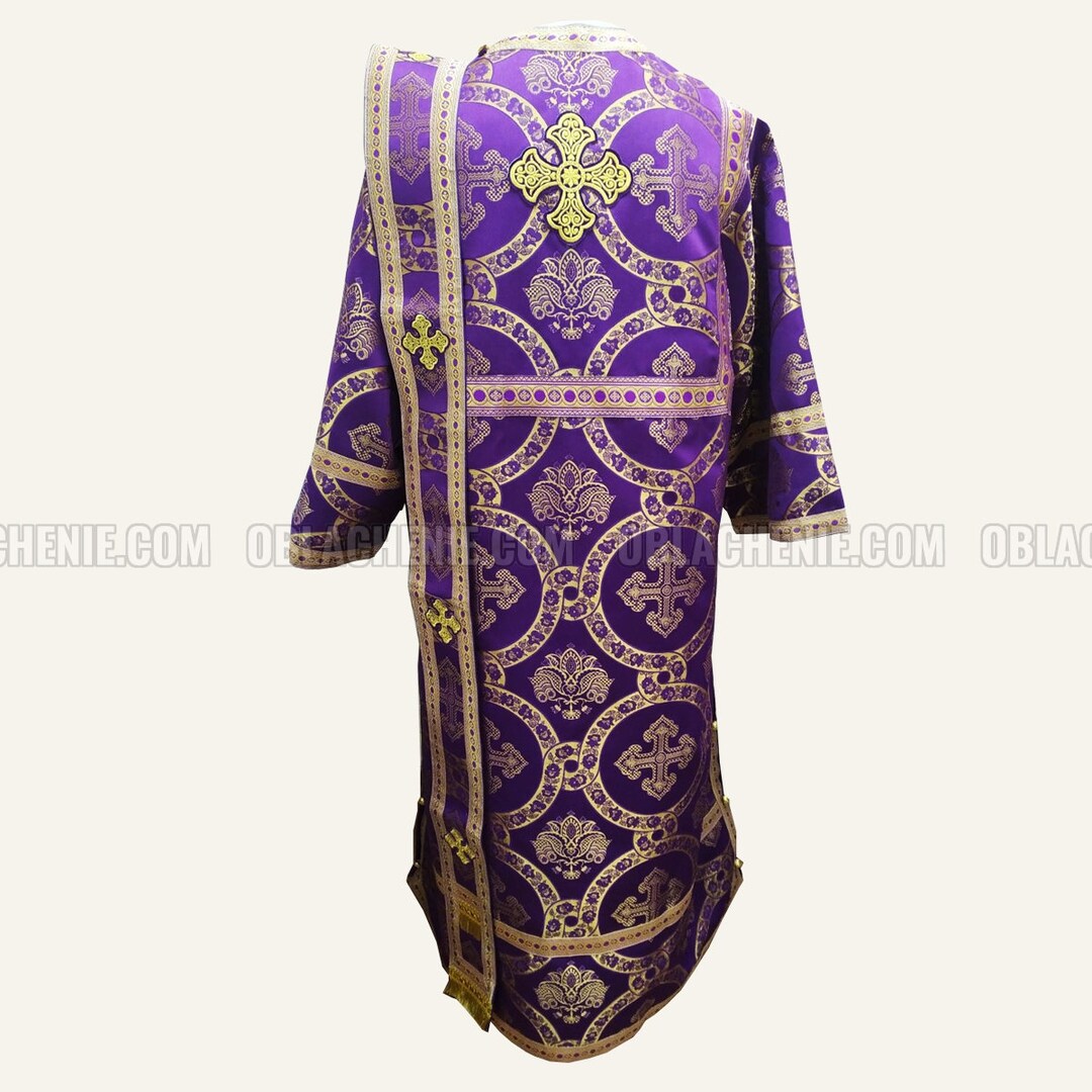 Purple Deacons Vestment. Deacon Set Vestment. Nonmetallic Brocade ...
