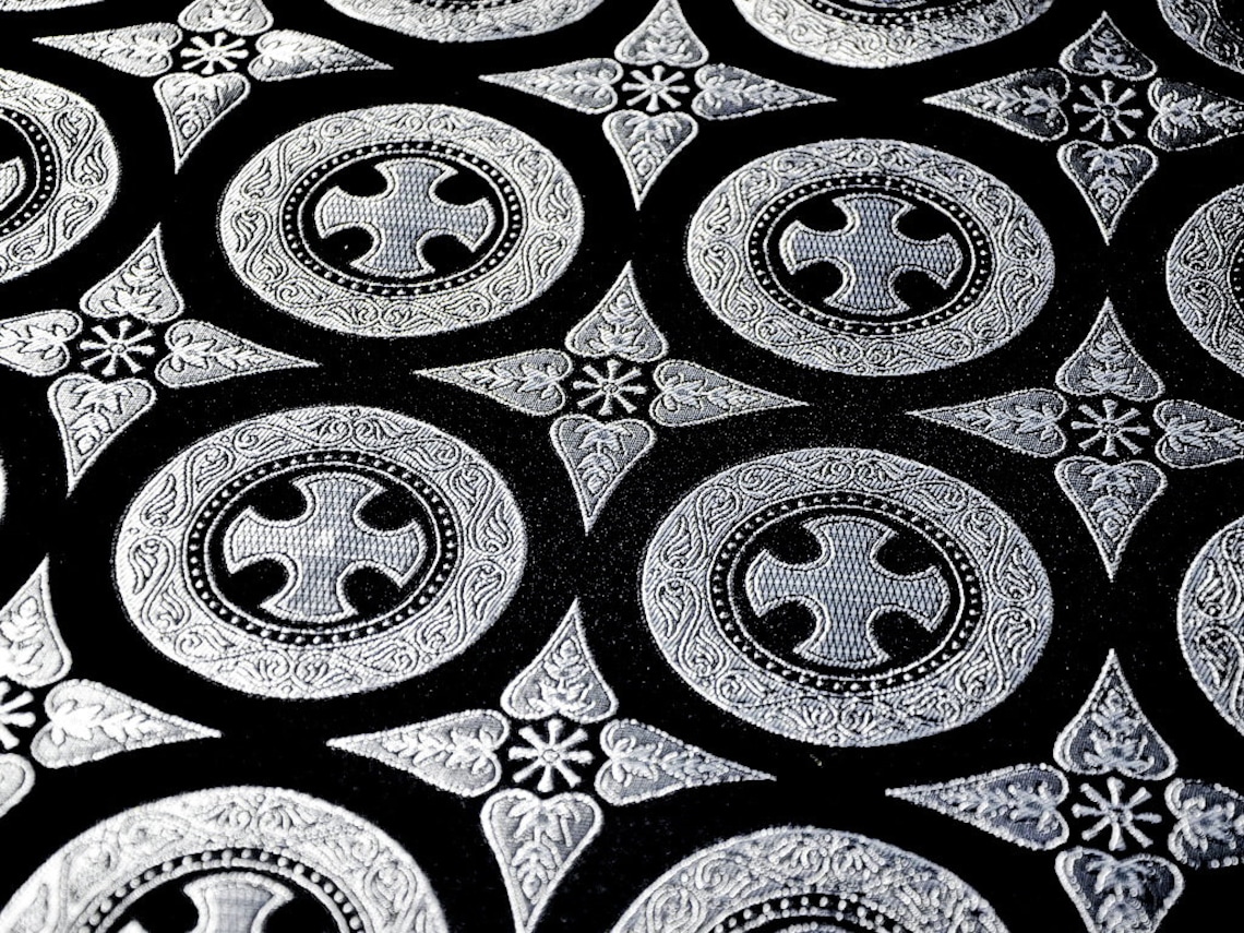 Church Fabric for Clergy Vestments. Nonmetallic Brocade. | Etsy