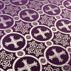 Liturgical Fabric for Clergy Vestments. Church Nonmetallic Brocade ...