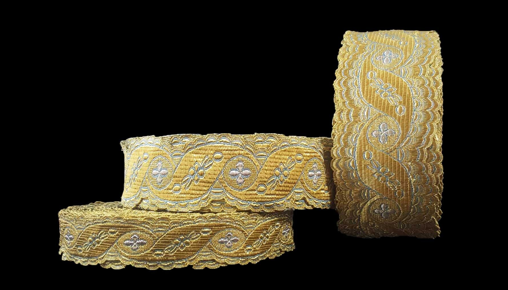 20 Meters Roll Greek Gallon. Church Galoon 2.5cm (1") 4 Cm (1,57 ...