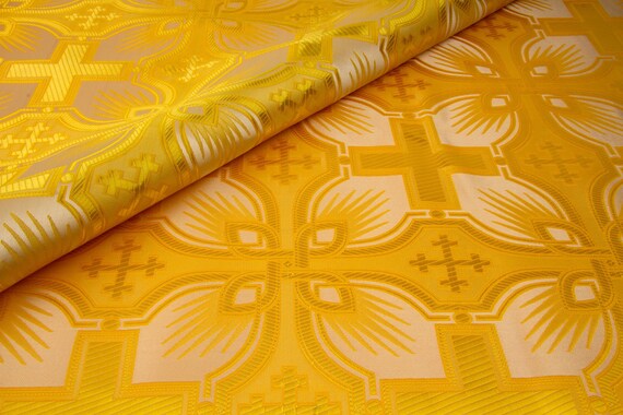 Gold Liturgical Metallic Brocade. Nonmetallic Nonexpensive - Etsy