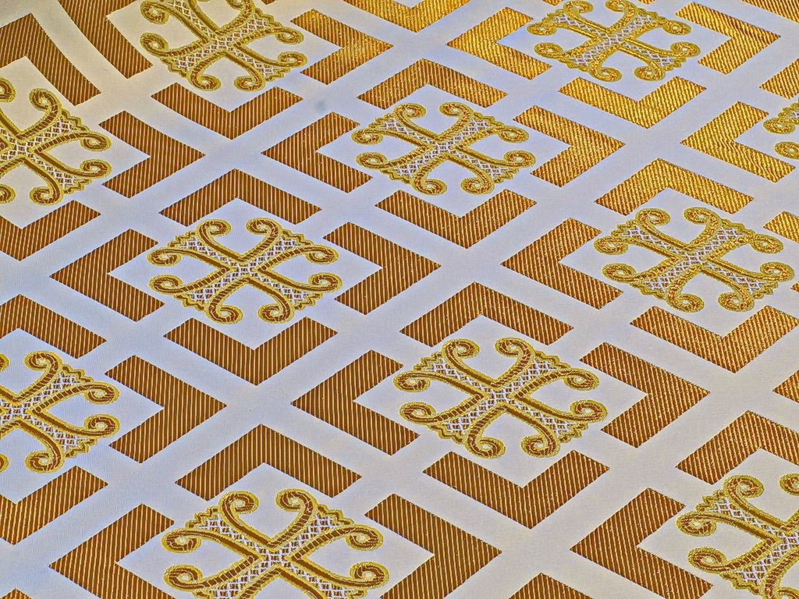 Liturgical Fabric for Clergy Vestments. Church Nonmetallic Brocade ...