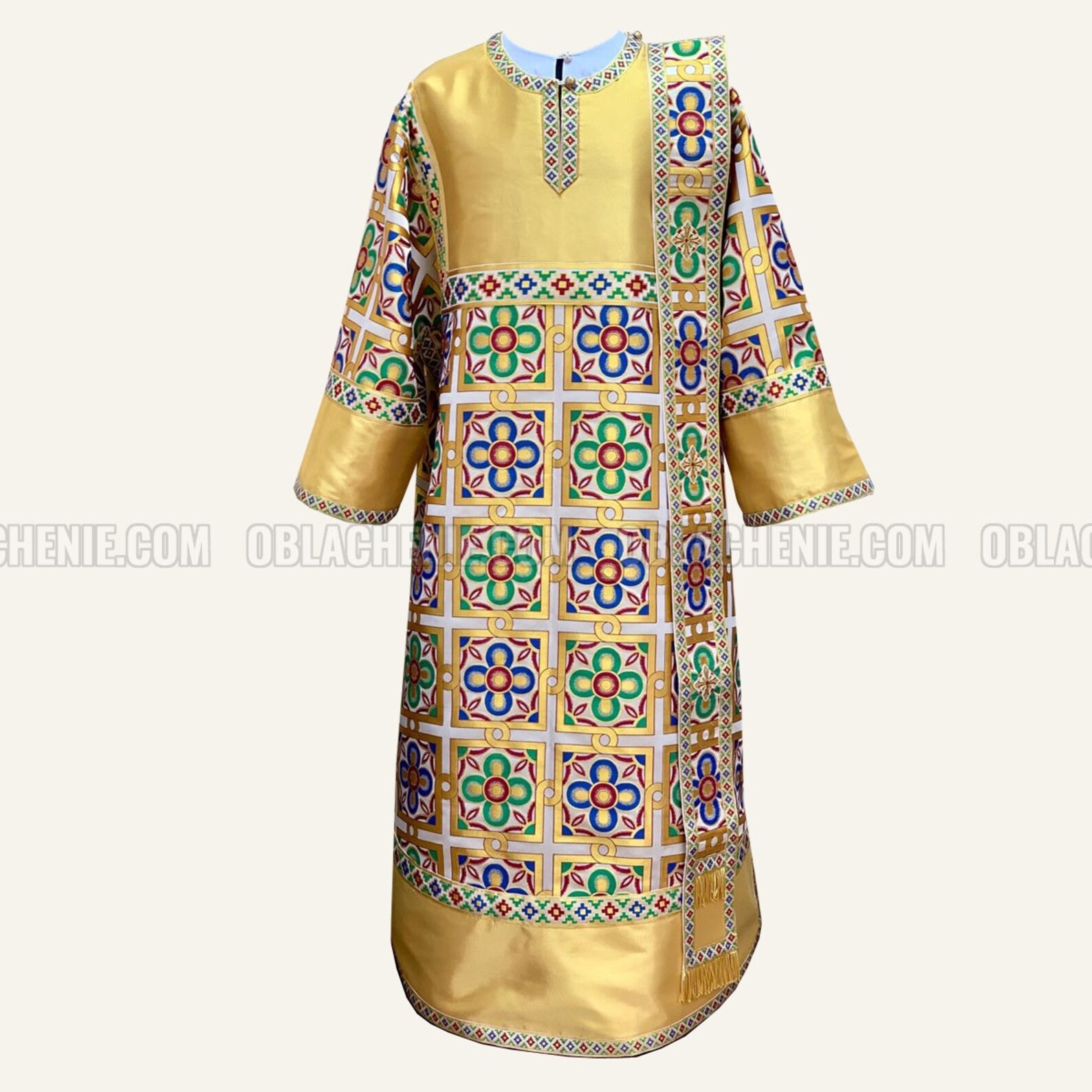 Metallic Greek Brocade. 210 Cm Width. Liturgical Brocade. | Etsy