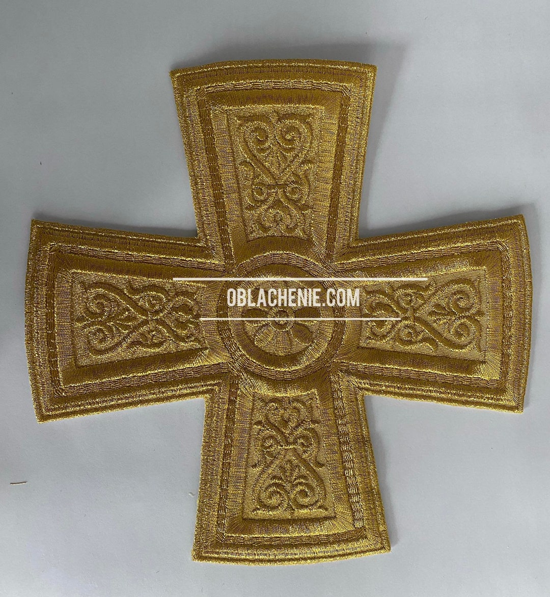 Liturgical Cross Applique. Machine Embroidery. Vestment Crosses. Priest ...