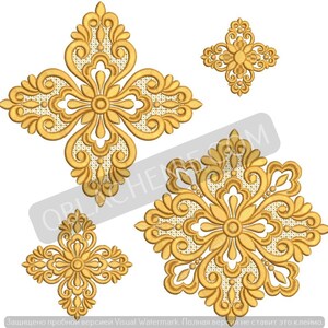 Liturgical Cross Applique. Machine Embroidery. Vestment Crosses. Priest ...