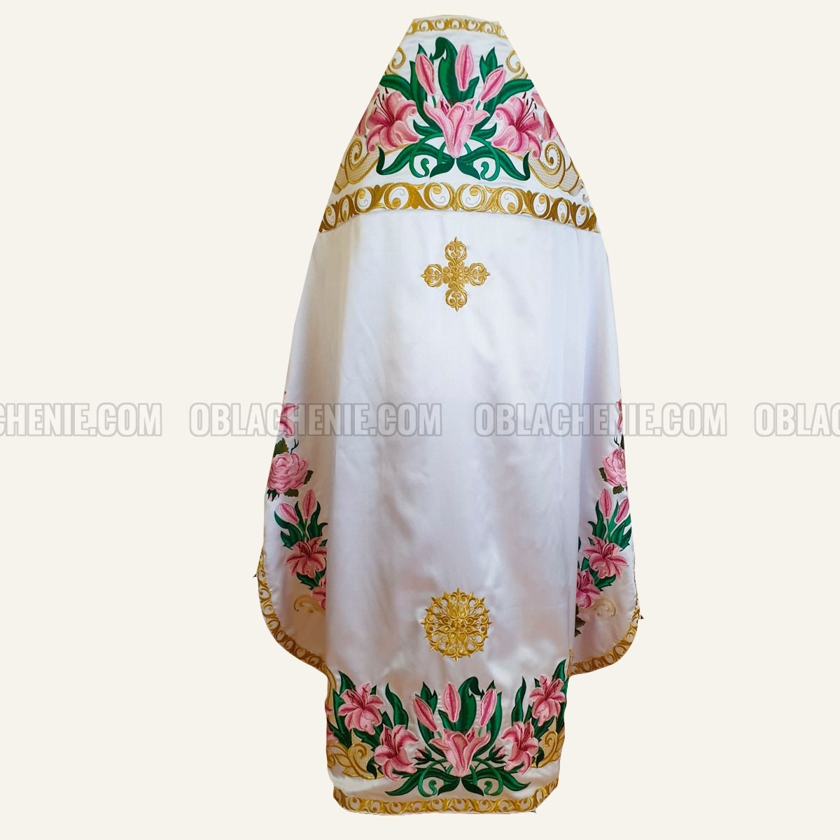 White Embroidered Orthodox Priest Vestment. Clerical Vestment. | Etsy