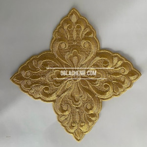 Liturgical Cross Applique. Machine Embroidery. Vestment Crosses. Priest ...