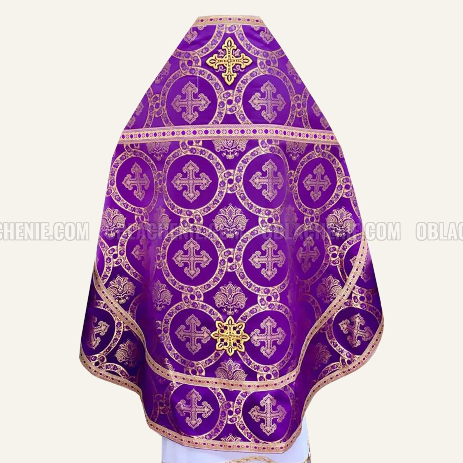 PURPLE PRIEST'S VESTMENTS. Nonmetallic Brocade. Orthodox Priest ...