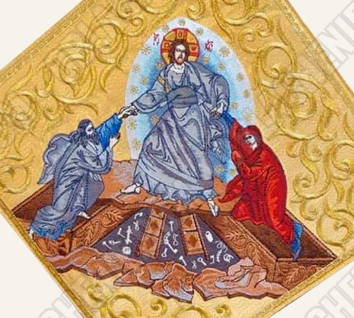 Exclusive Embroidered Liturgical Icon for the Vestment of the - Etsy