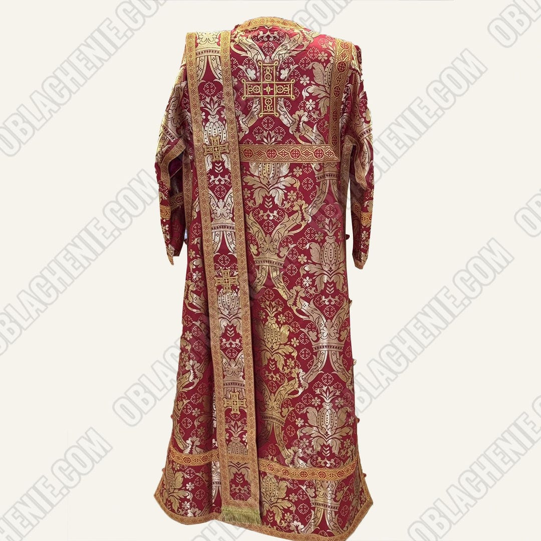 Deacons Vestment. Deacon Set Vestment. Nonmetallic Brocade. Custom ...