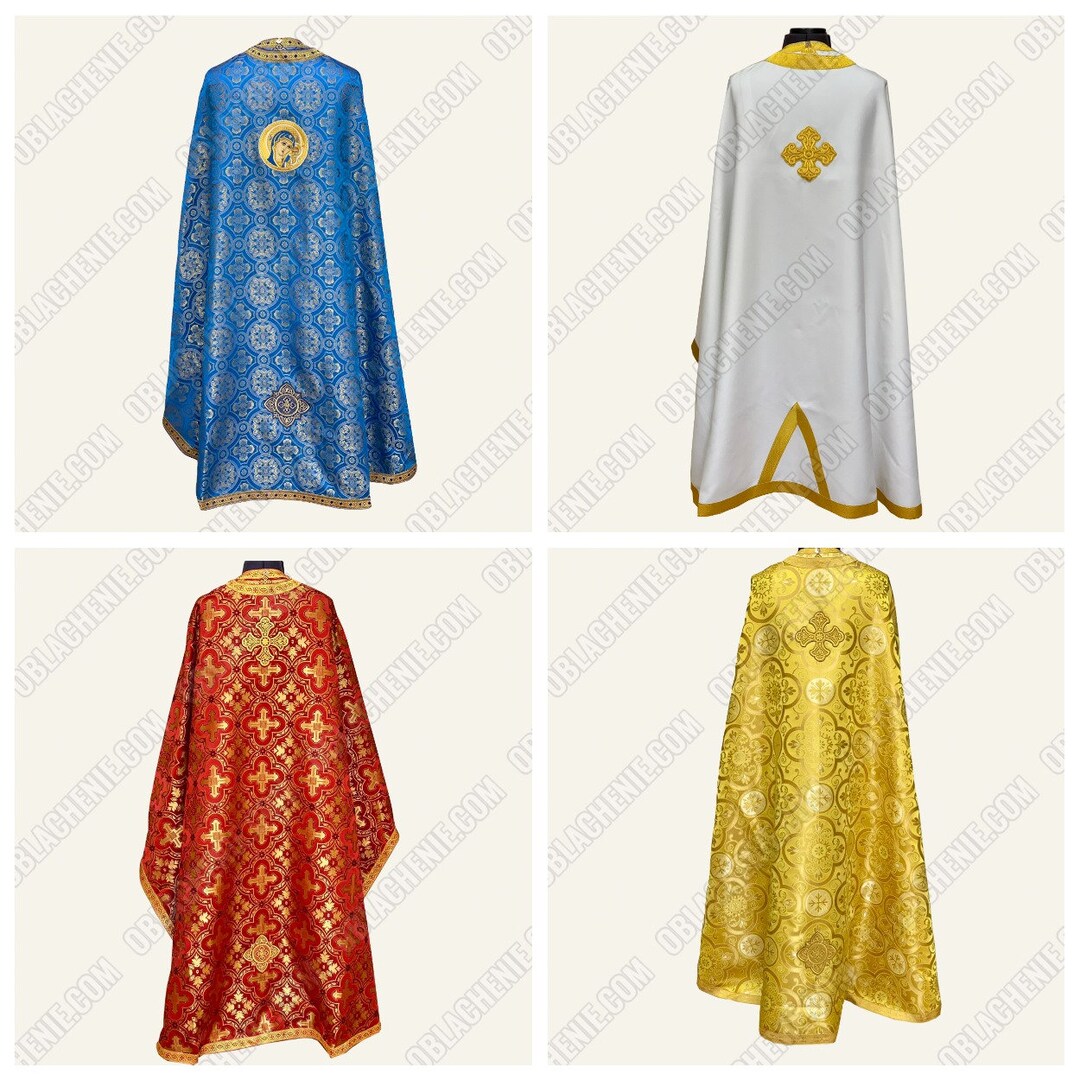 Orthodox Priest Vestments. Nonetallic Brocade. Clergy Vestments ...