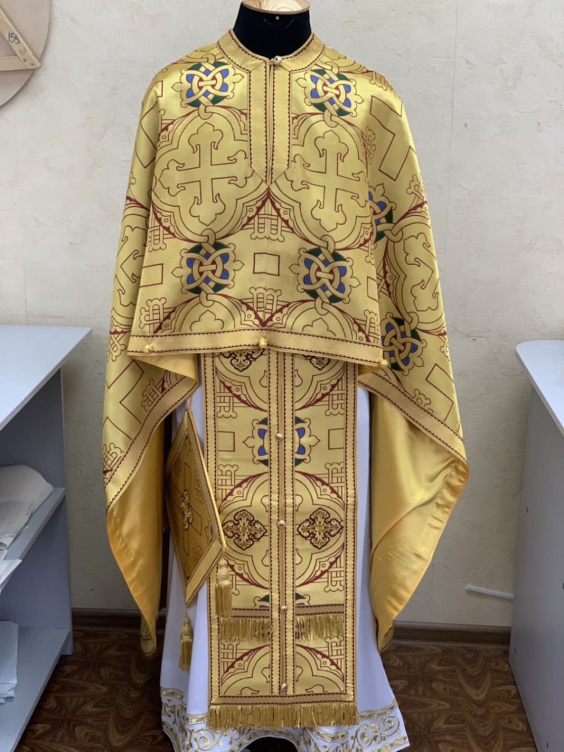 Gold Orthodox Priest Vestments. Metallic Brocade. Clergy - Etsy