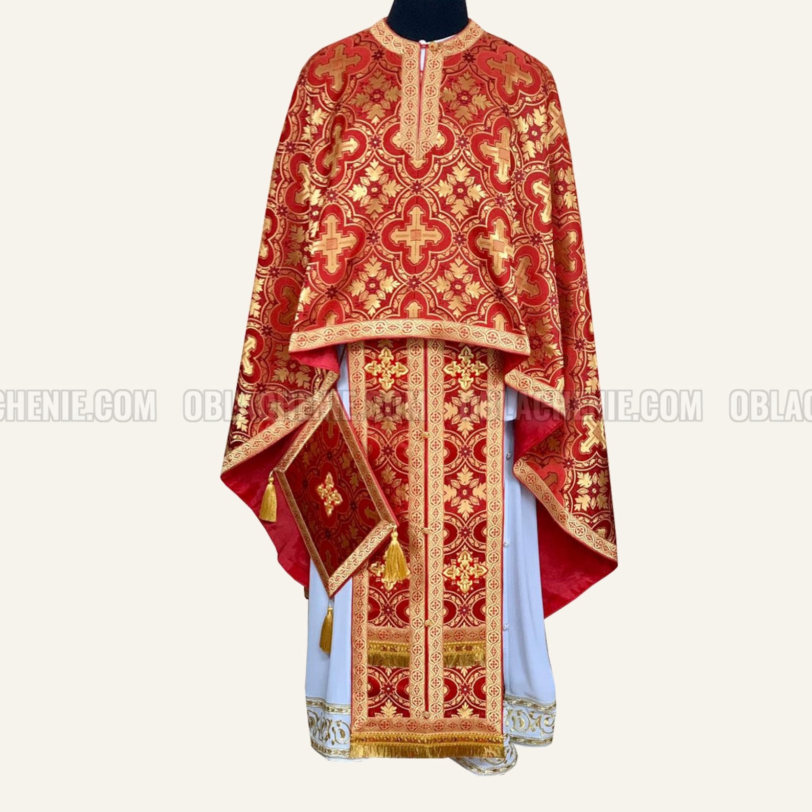 Red Orthodox Priest Vestment. Nonmetallic Brocade. Priest - Etsy