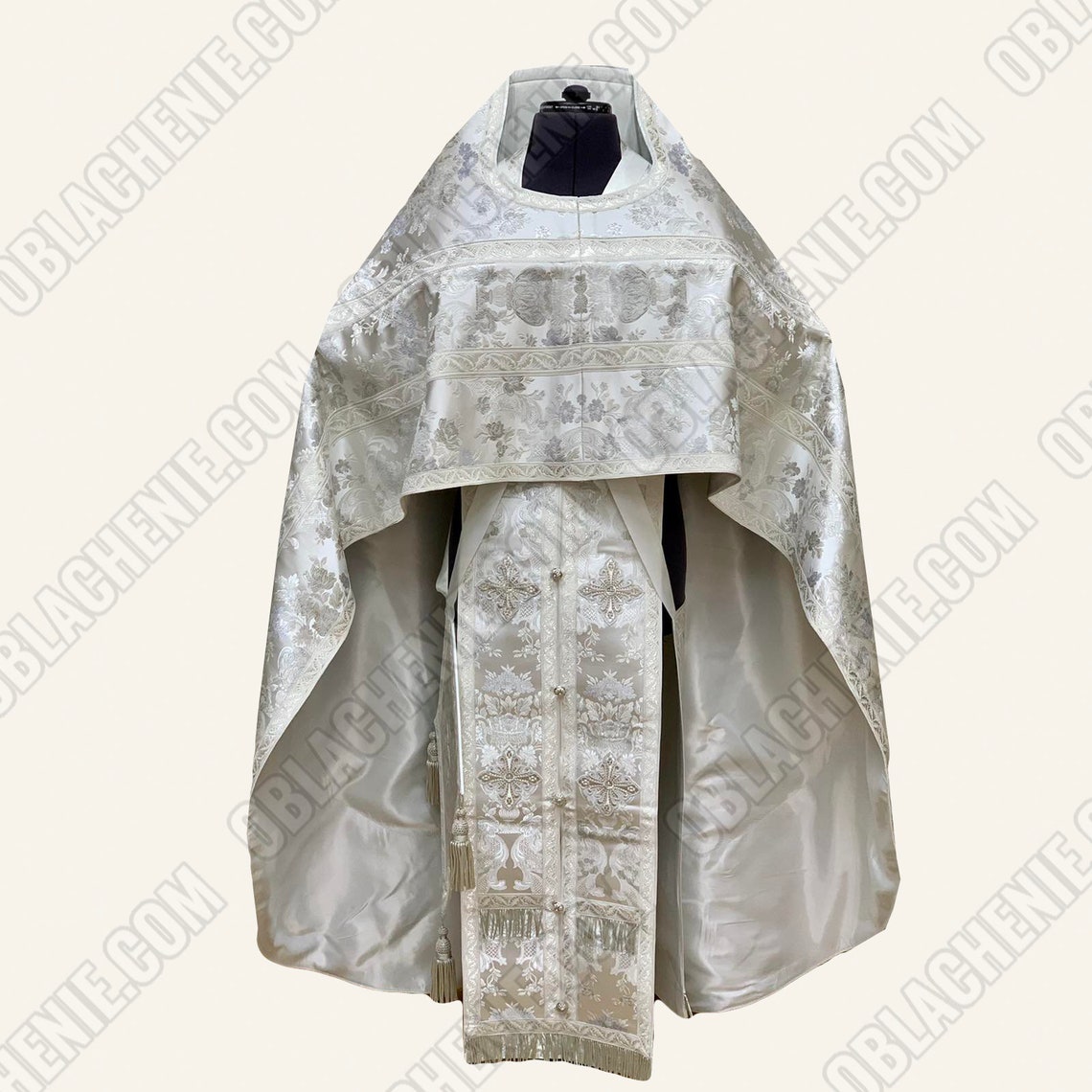 To Order WHITE PRIEST'S VESTMENTS. Greek Brocade | Etsy