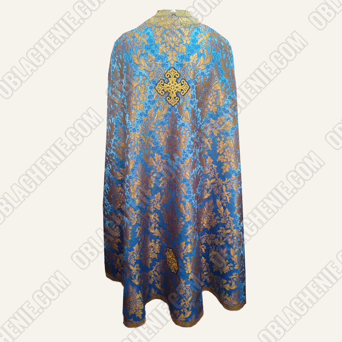 Blue Greek Style Orthodox Liturgical Vestments. Clergy | Etsy