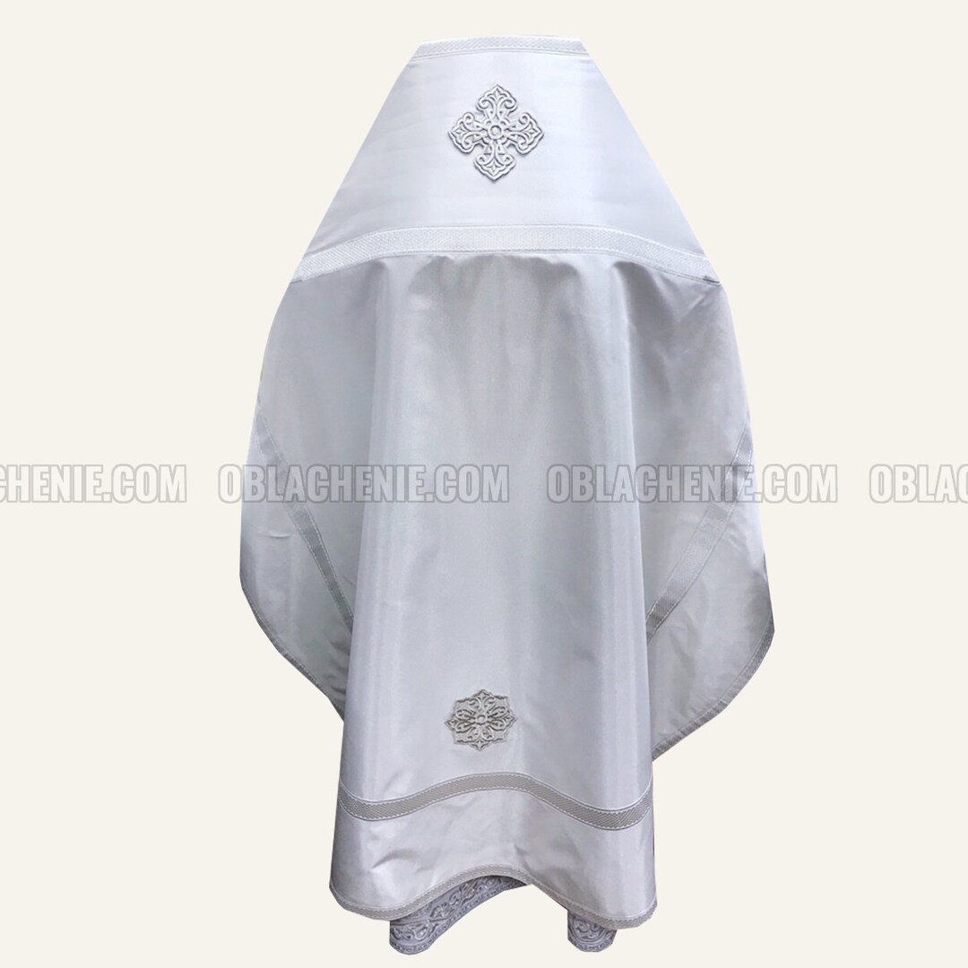 White Orthodox Priest Vestment. Priest Robe. Ecclesiastical Apparel ...