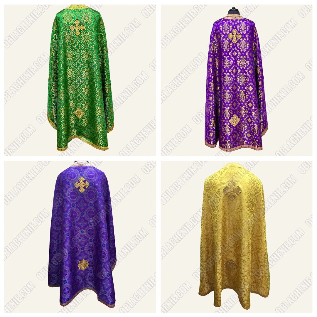 Orthodox Priest Vestments. Nonetallic Brocade. Clergy Vestments ...
