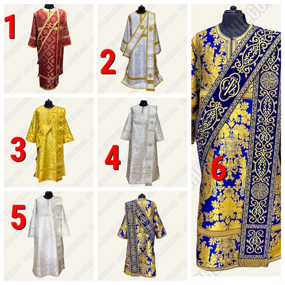 Deacons Vestment. Deacon Set Vestment. Metallic Brocade. | Etsy