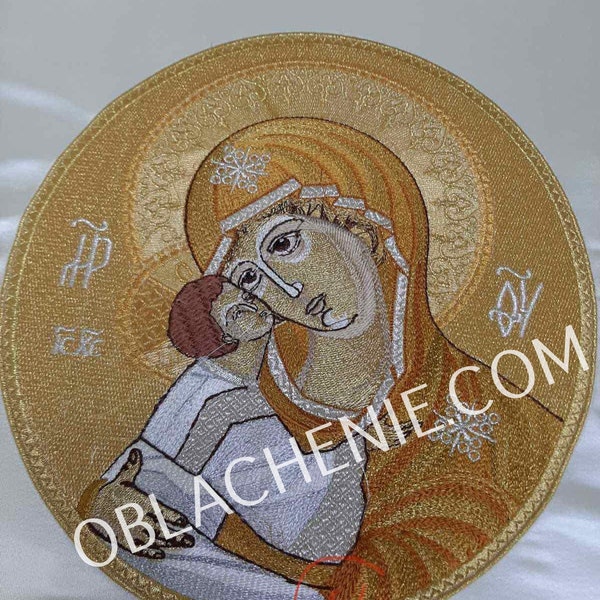 Virgin Mary Embroidery Patch - Etsy