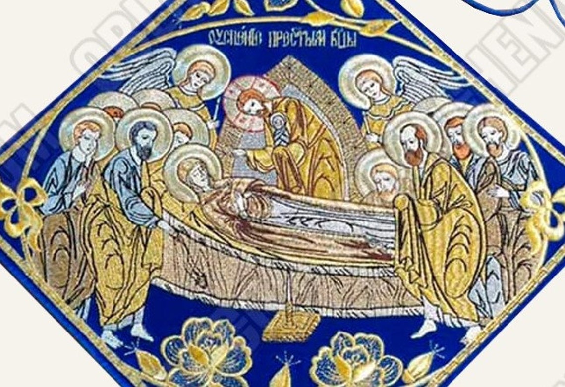 Embroidered Exclusive Liturgical Icon of the Assumption of the - Etsy