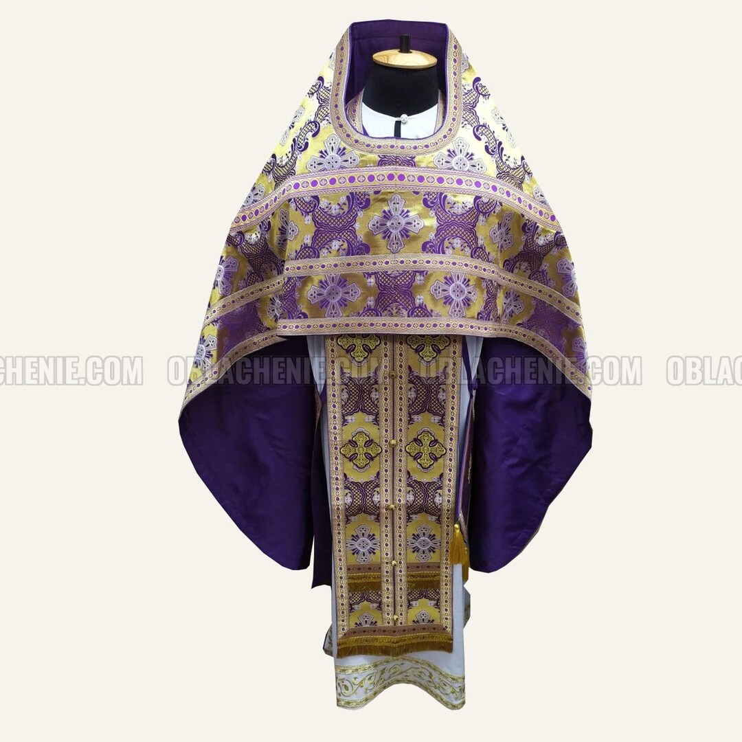 To Order PURPLE PRIEST'S VESTMENTS. Nonmetallic Brocade. Clergy ...
