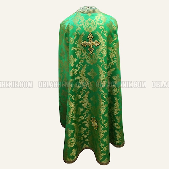Green Priest Set Vestment. Nonmetallic Lightweight Brocade. | Etsy