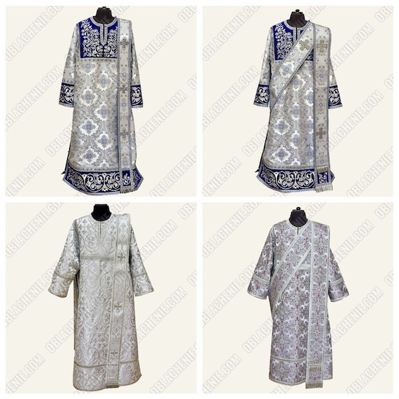 Deacons Vestment. Deacon Set Vestment. Metallic Brocade. | Etsy