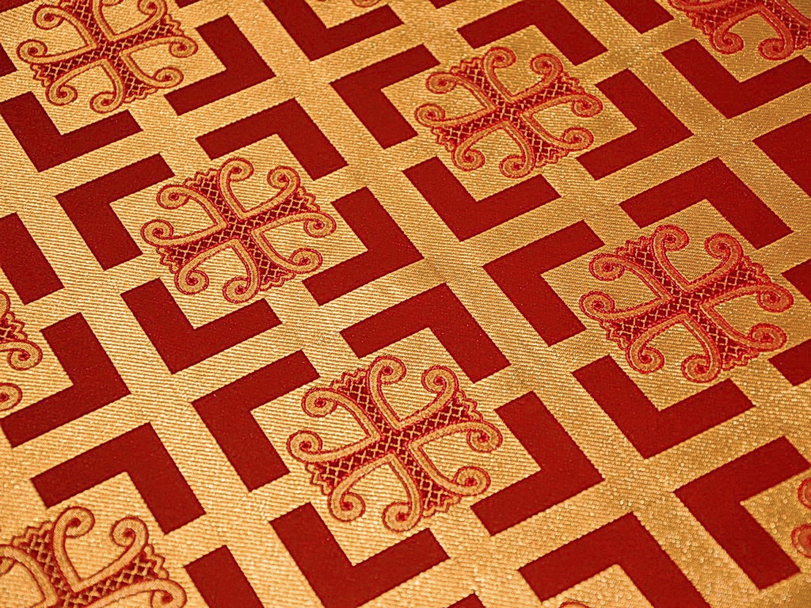 Liturgical Fabric for Clergy Vestments. Church Nonmetallic - Etsy