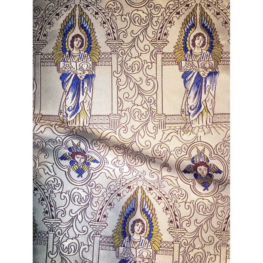 Metallic Greek Brocade. 145 Cm Width - Etsy