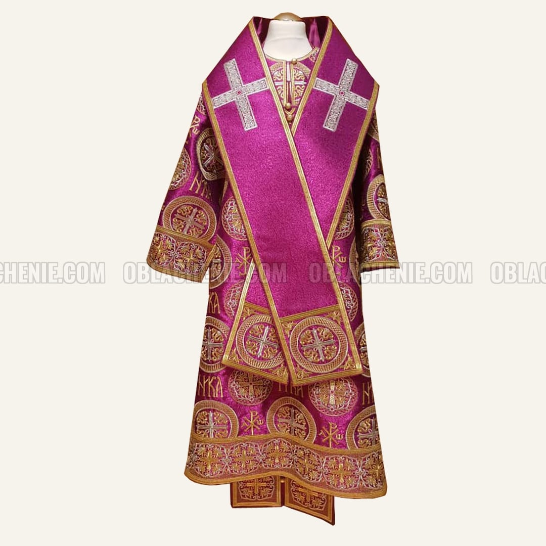 BISHOP'S EMBROIDERED VESTMENTS. Machine Embroidery. Custom Vestments ...