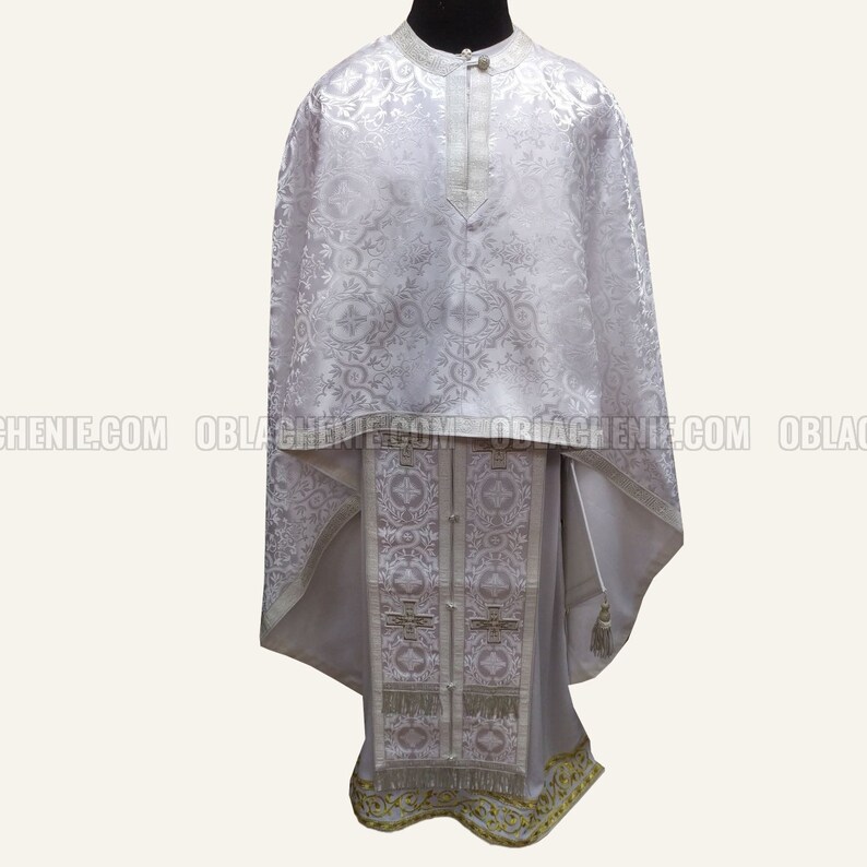 White Orthodox Priest Vestments. Lightweight Liturgical - Etsy