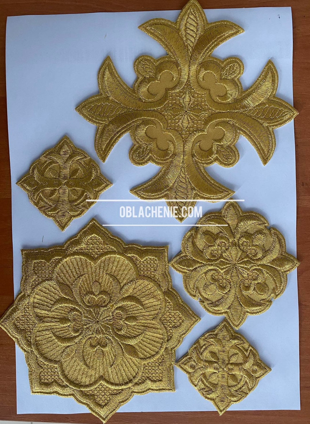 Liturgical Cross Applique. Machine Embroidery. Vestment Crosses. Priest ...
