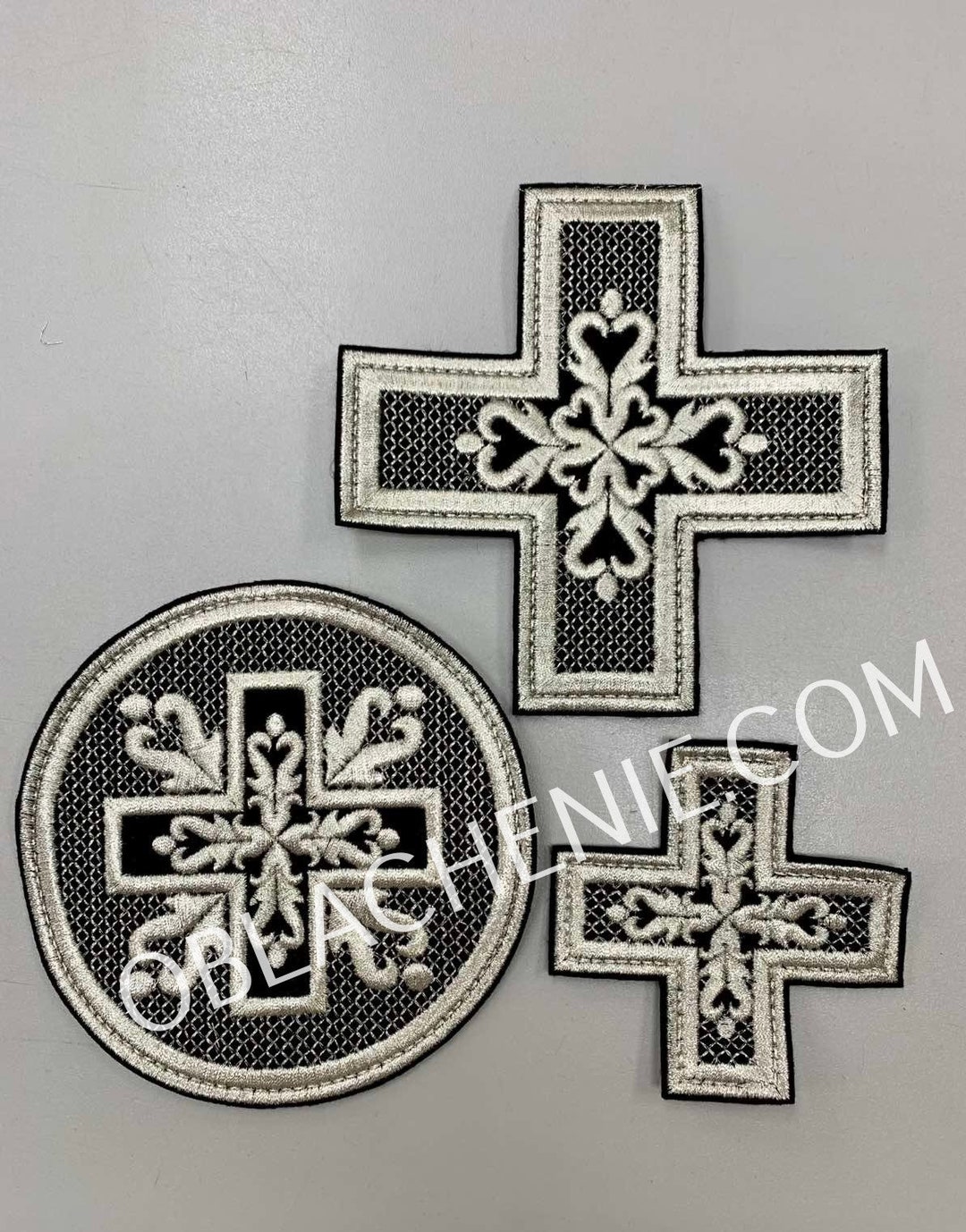 Liturgical Cross Applique. Machine Embroidery. Vestment Crosses. Priest ...