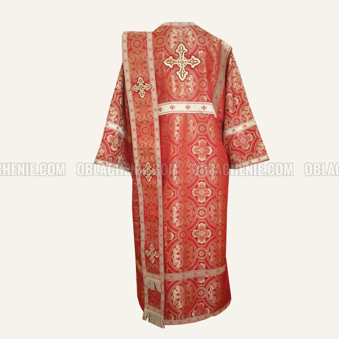 Red Deacons Vestment. Deacon Set Vestment. Nonmetallic Brocade. Custom ...