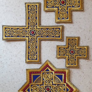 Liturgical Cross Applique. Machine Embroidery. Vestment - Etsy