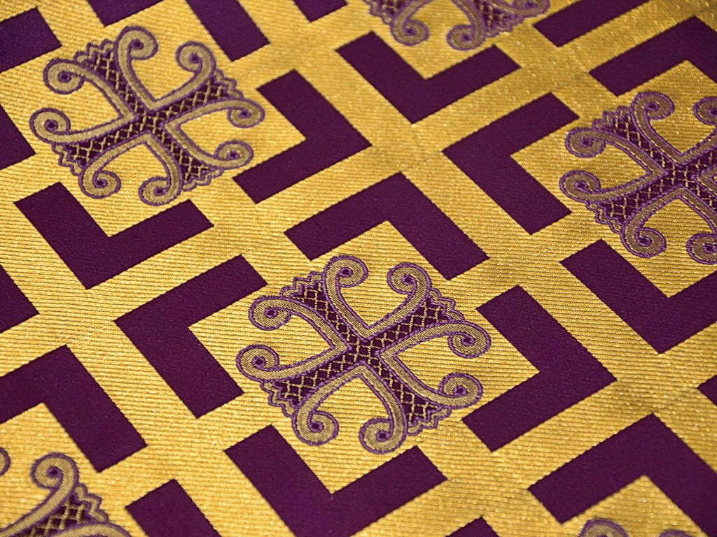 Liturgical Fabric for Clergy Vestments. Church Nonmetallic - Etsy