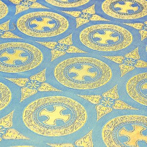 Church Fabric for Clergy Vestments. Nonmetallic Brocade. Clergy Apparel ...