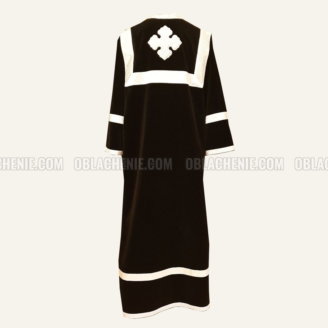 Altar Server Robe. Altar Boy Dalmatic Vestment. Reader Vestment. Black ...