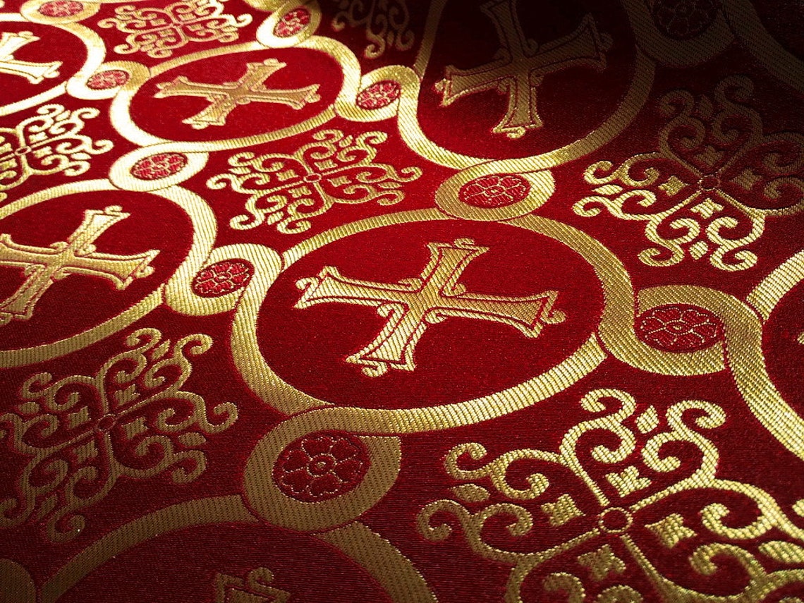 Liturgical Fabric for Clergy Vestments. Church Nonmetallic | Etsy