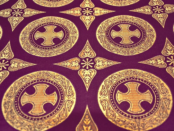 Liturgical Fabric for Clergy Vestments. Church Nonmetallic - Etsy