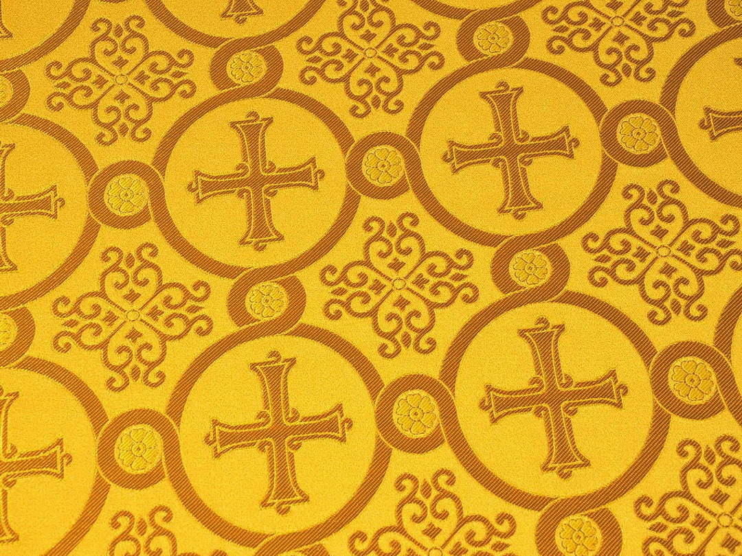 Liturgical Fabric for Clergy Vestments. Church Nonmetallic Brocade ...