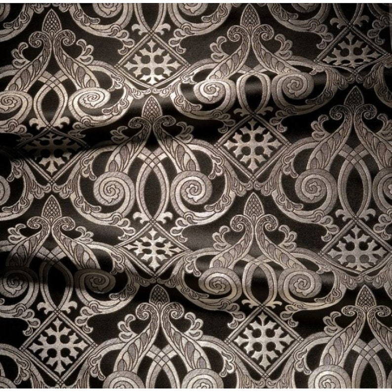 Metallic Greek Brocade. 145 Cm Width - Etsy