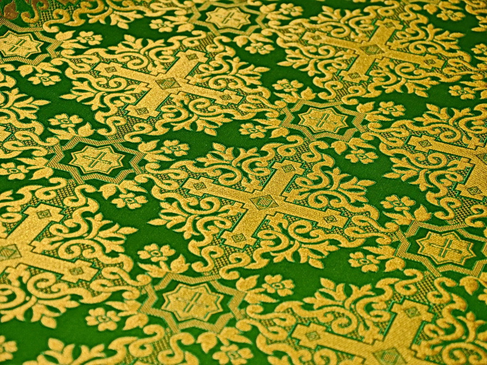 Liturgical Fabric for Clergy Vestments. Church Nonmetallic Brocade ...