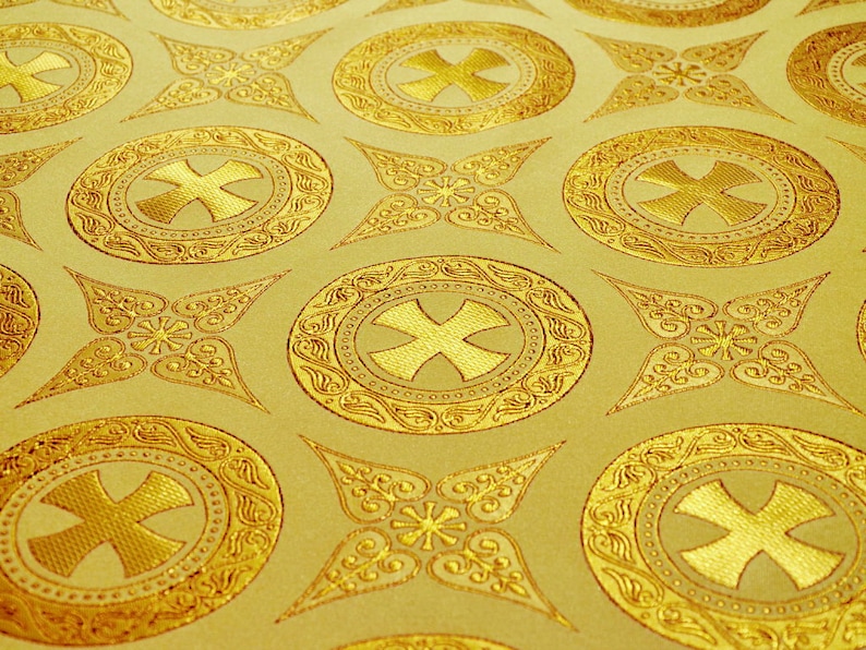Liturgical Fabric for Clergy Vestments. Church Nonmetallic Brocade ...