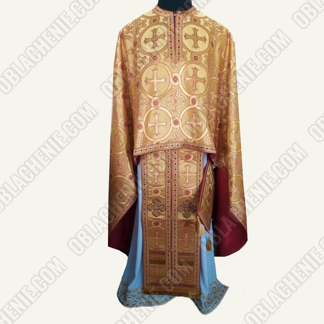 Gold Lightweight Orthodox Priest Vestments. Orthodox Church | Etsy