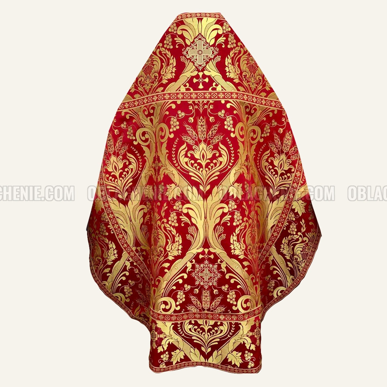 Red Orthodox Priest Vestment. Metallic Greek Brocade. Priest - Etsy
