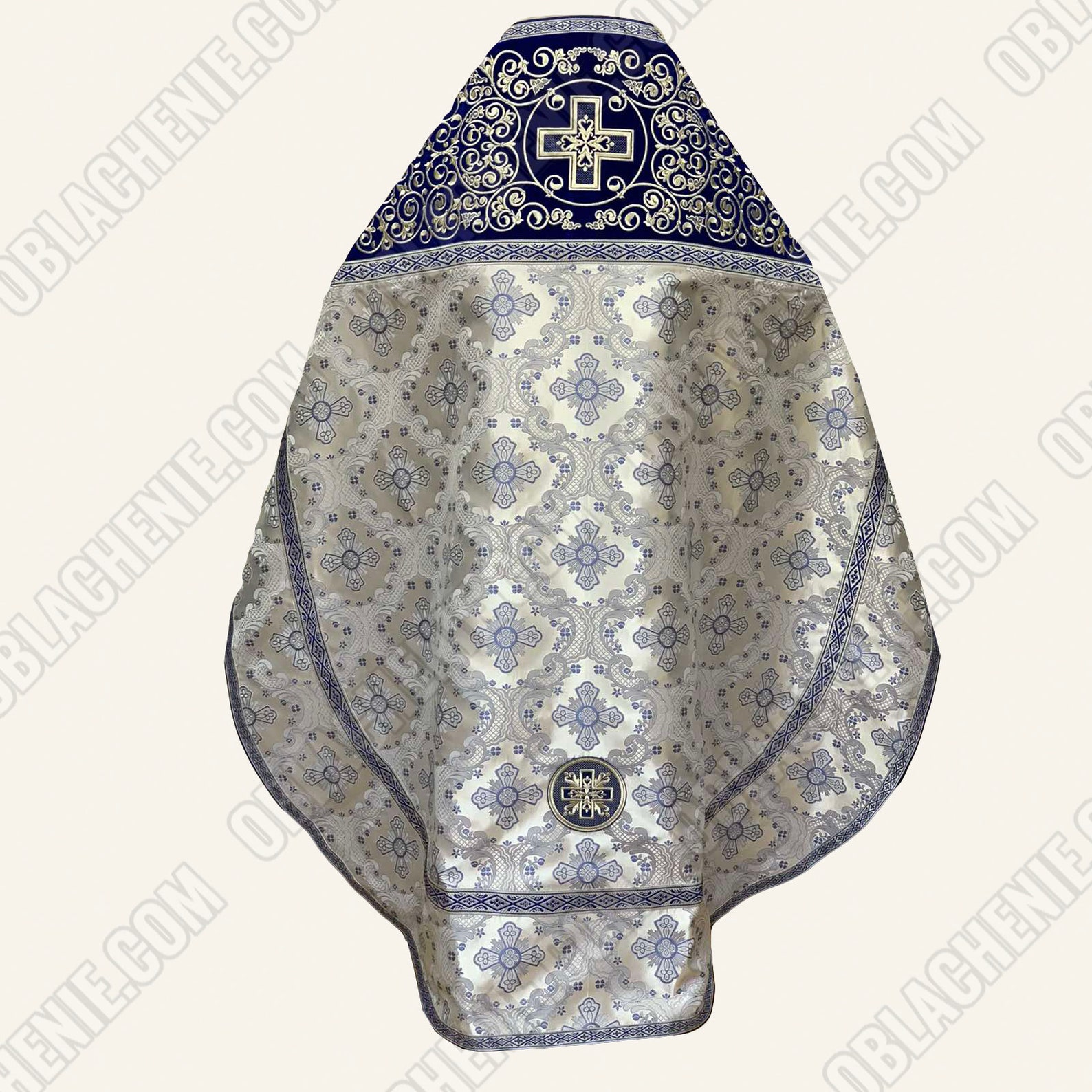 Blue Orthodox Priest Vestments. Liturgical Vestments. Embroidered ...