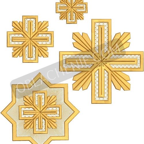 Liturgical Cross Applique. Machine Embroidery. Vestment - Etsy